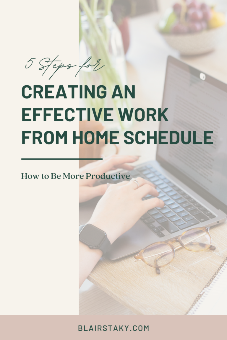 How to Be More Productive: 5 Steps to Creating an Effective Schedule